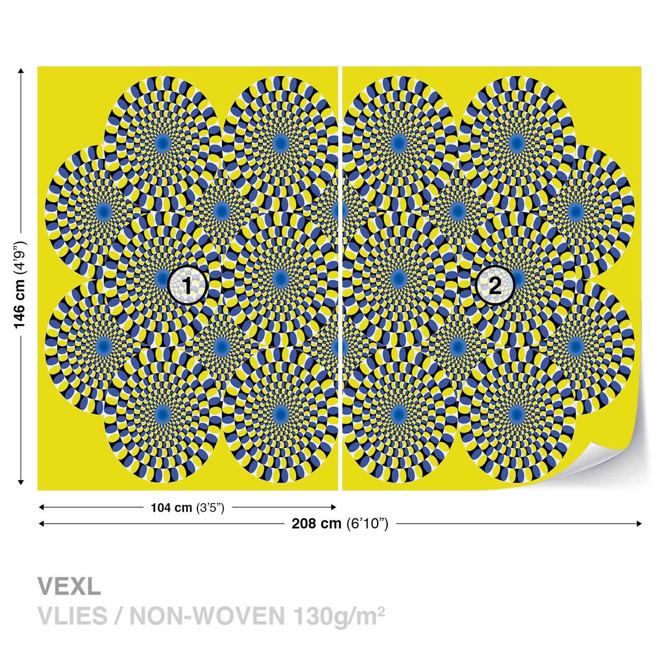 Abstrakcja iluzja Fototapeta, Tapeta | Kup na Posters.pl