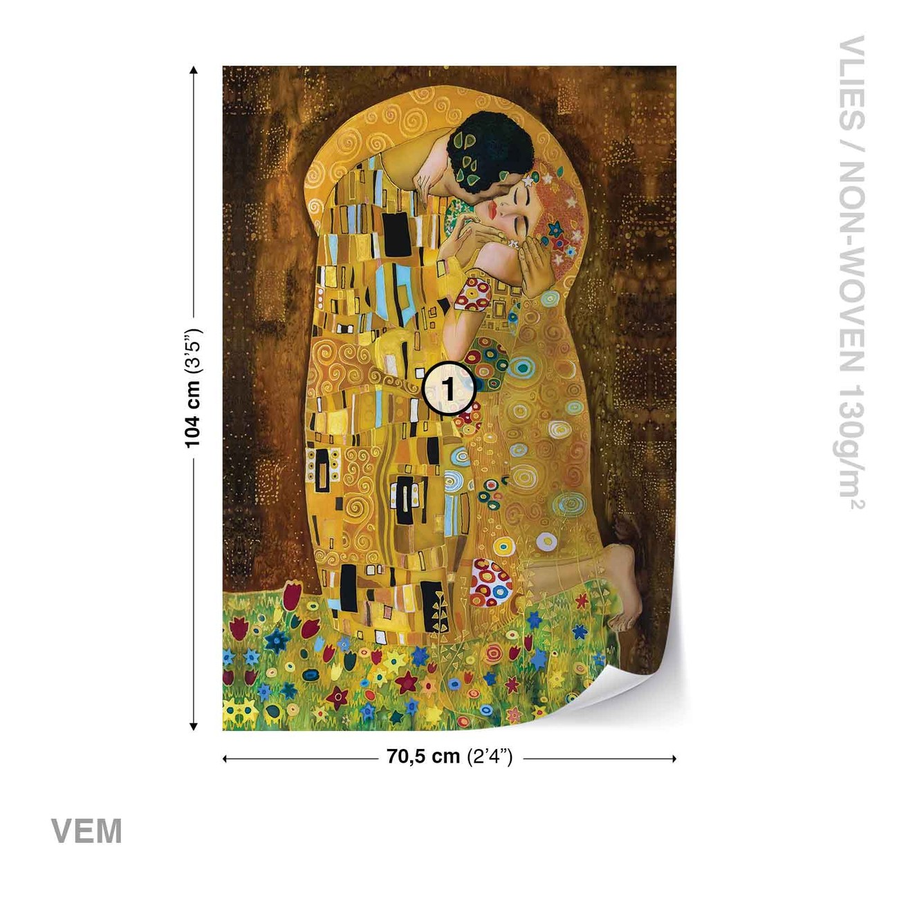 Gustav Klimt pusa, umění fototapeta, tapeta na zeď na Posters.cz