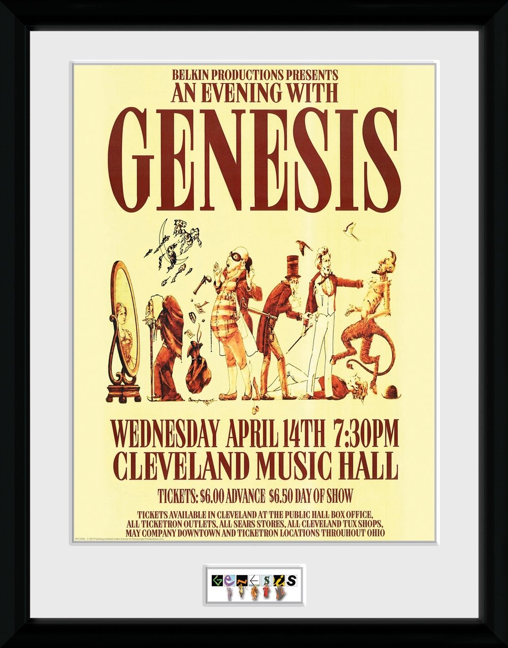 Lámina enmarcada Genesis - Cleveland| Pósters, cuadros | Posters.es