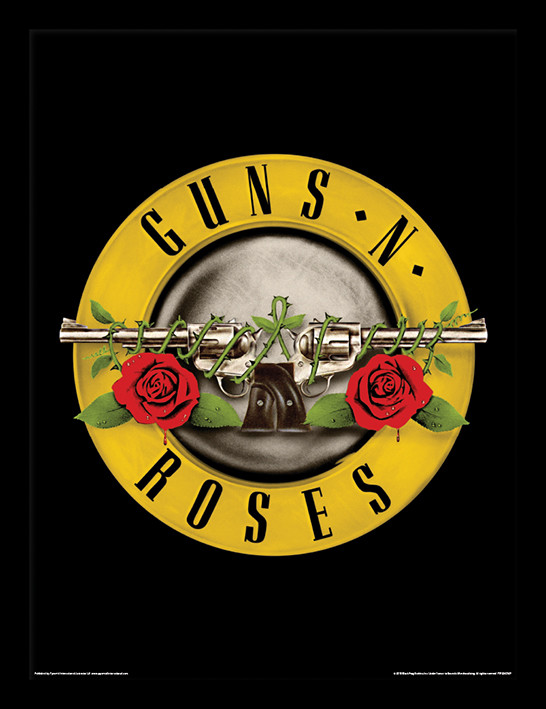 Guns N Roses - Bullet Logo Framed poster | Buy at UKposters
