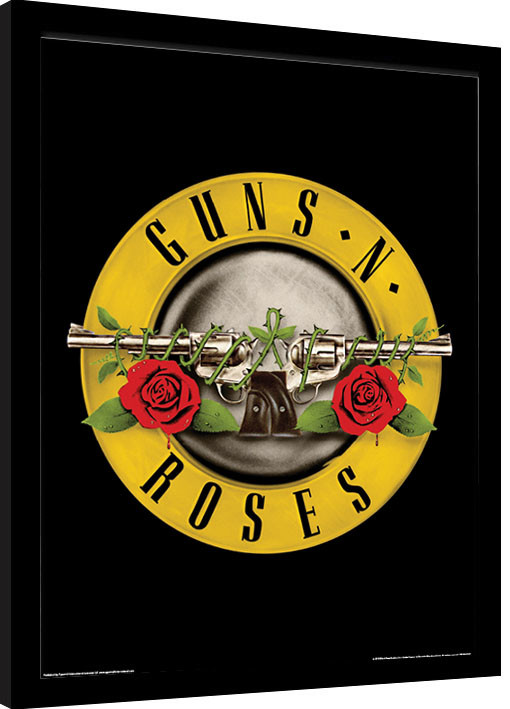 Inramad affisch Guns N Roses - Bullet Logo | Posters, tavlor | Europosters