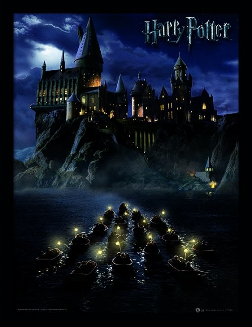Inramad affisch Harry Potter - Hogwarts School | Posters, tavlor ...