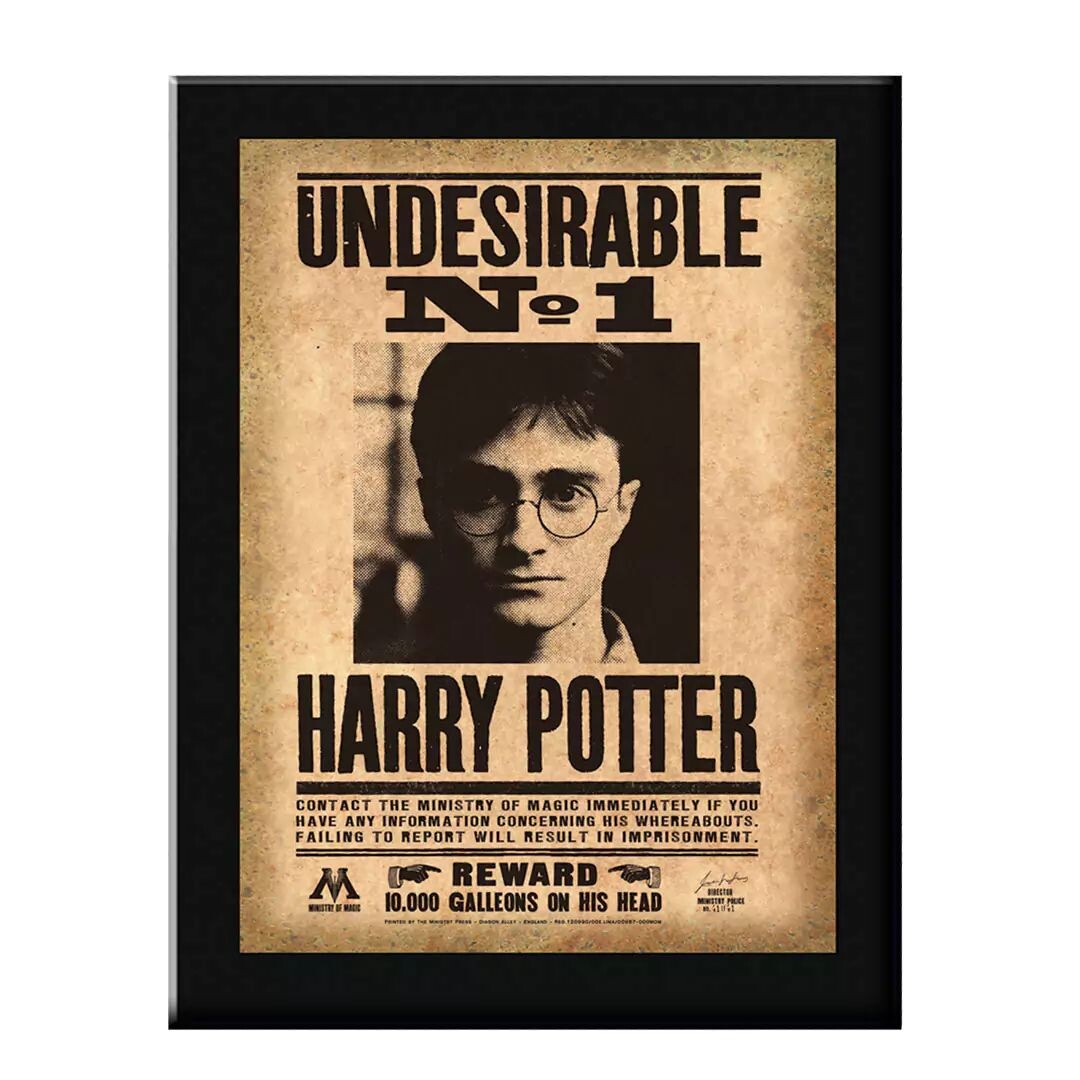 Harry Potter - Undesirable No. 1 Framed poster | Buy at UKposters