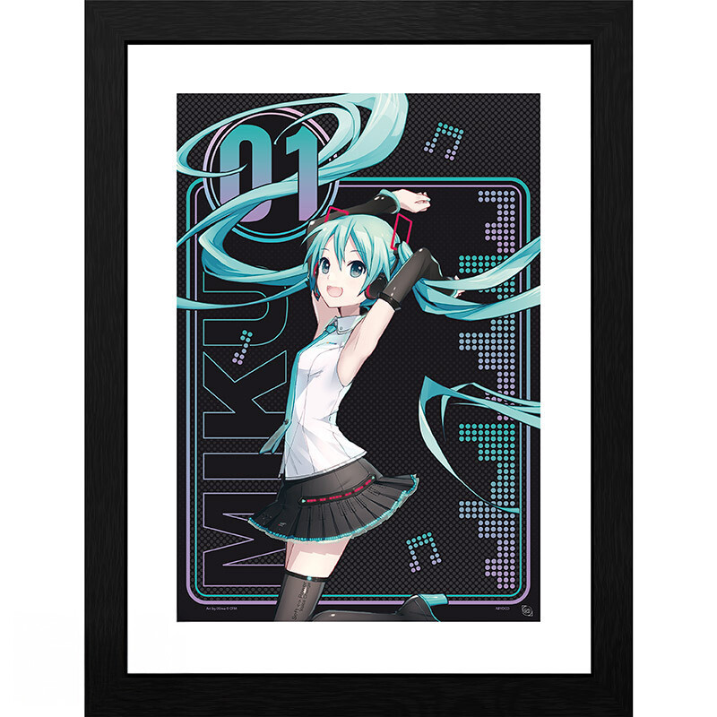 Hatsune Miku - 01 Framed poster | Buy at UKposters
