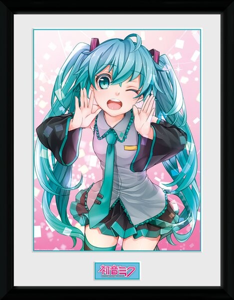 Hatsune Miku - Wink Framed poster | Buy at UKposters