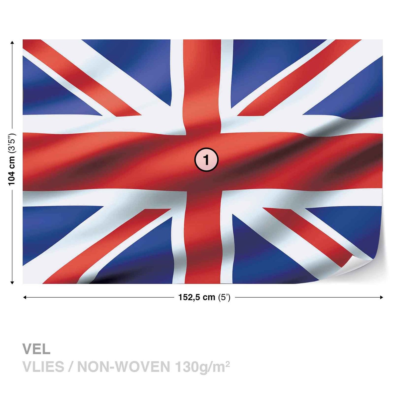 Vlajka Velká Británie UK fototapeta, tapeta na zeď na Posters.cz