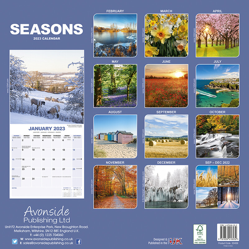 Seasons - Kalendáře na zeď 2023 | Kup na Posters.cz