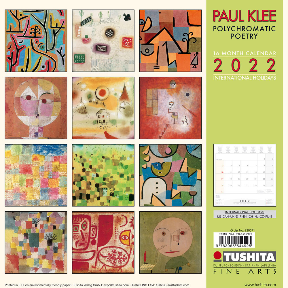 Paul Klee - Polychromatic Poetry - Kalendarze ścienne 2022 | Kup na ...