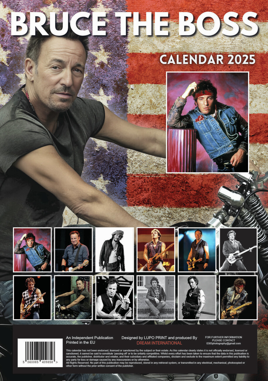 Bruce Springsteen - Väggkalendrar 2025 | Köp på Europosters