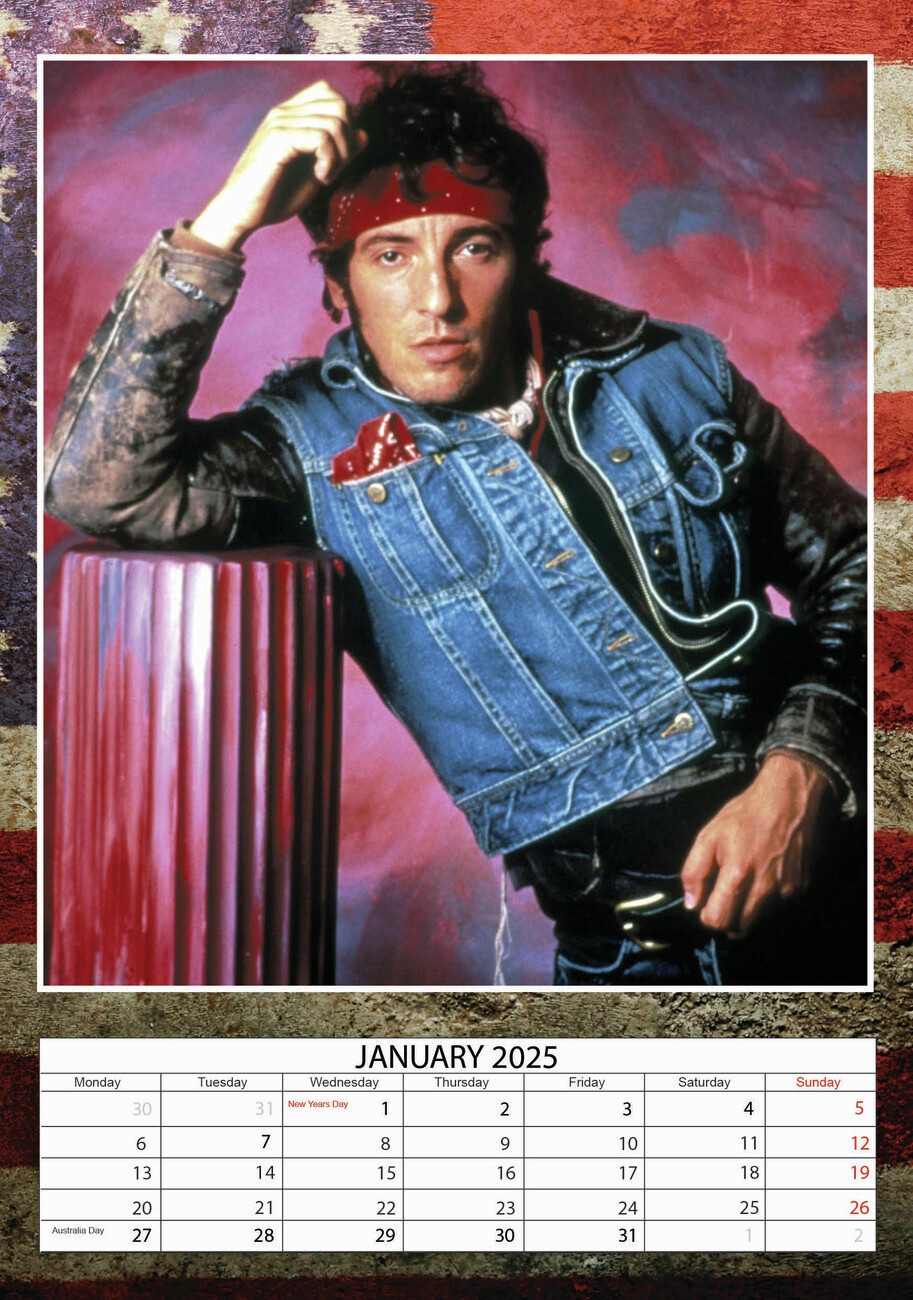 Bruce Springsteen - Väggkalendrar 2025 | Köp på Europosters