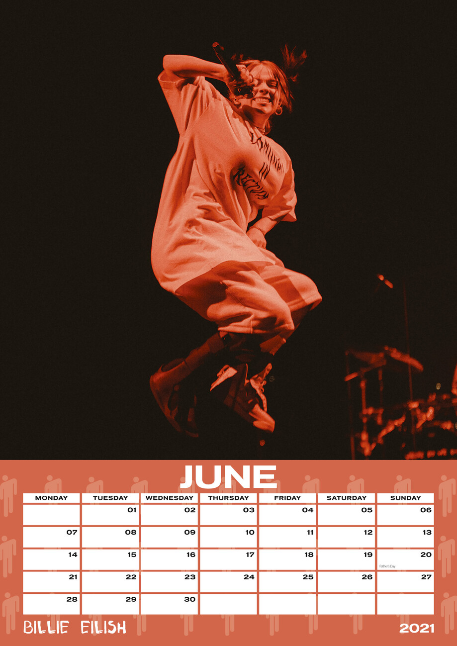 Billie Eilish - Wandkalender 2024 | Kaufen bei Europosters