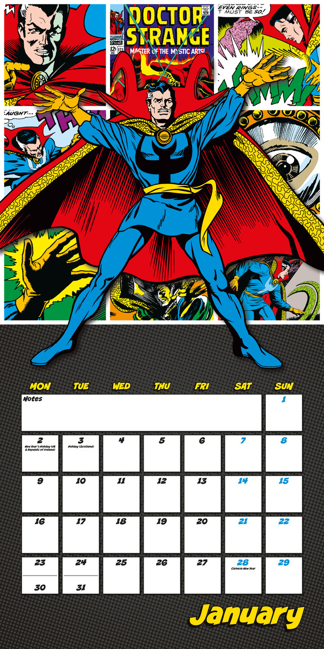 Marvel comics - Wandkalender 2017 | Kaufen bei Europosters