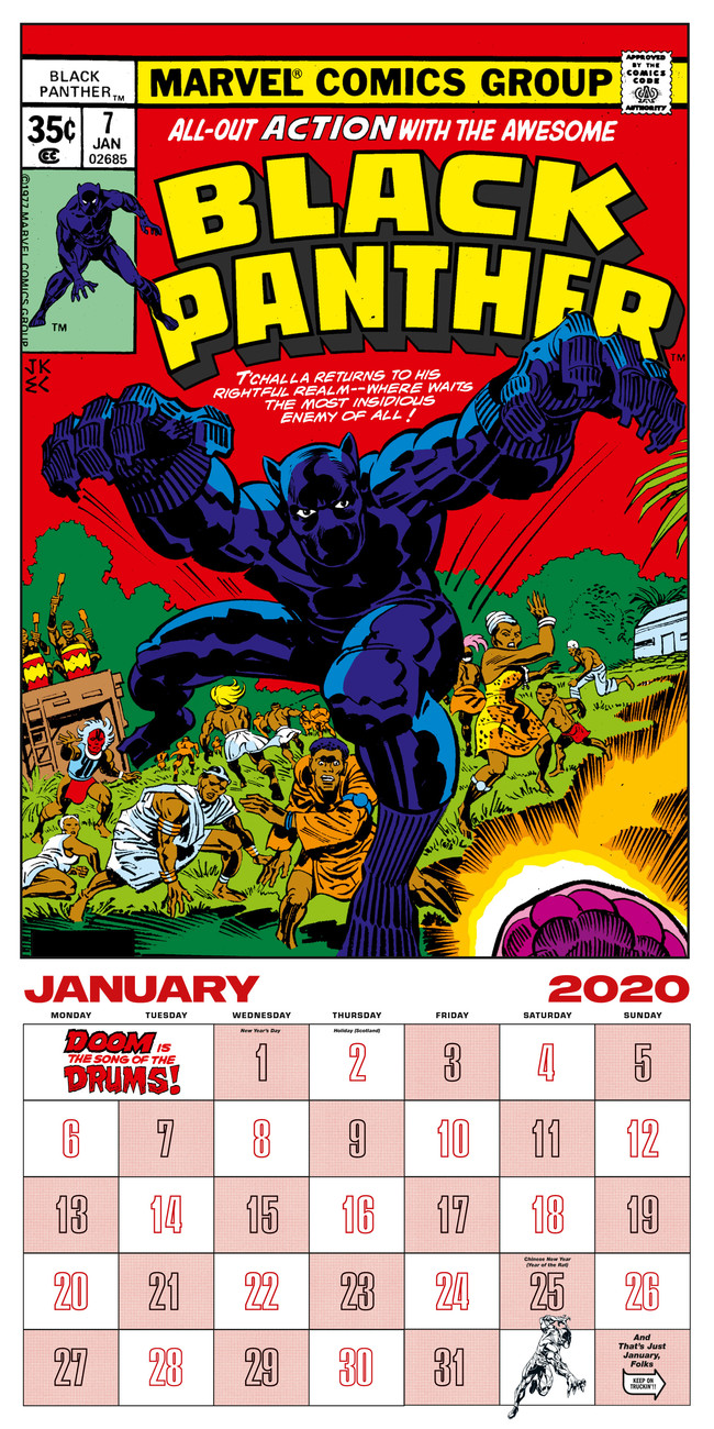Marvel Comics - Wandkalender 2020 | Kaufen bei Europosters