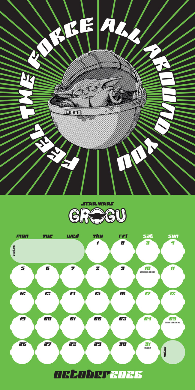 Star Wars: The Mandalorian - Grogu - Wandkalenders voor 2026 | Koop bij ...