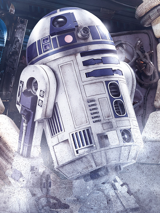 Leinwanddruck Star Wars: Die letzten Jedi - R2-D2 Droid | Canvas Wandbilder | Europosters