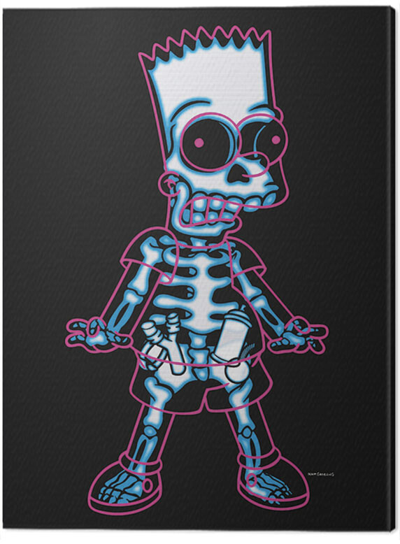 Leinwand Poster, Bilder The Simpsons - X-Ray Bart | Wanddekorationen ...