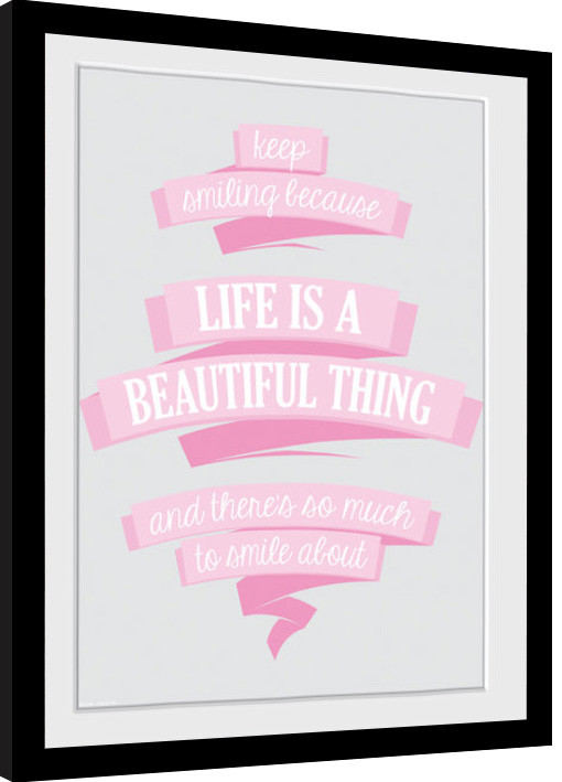 Poster con cornice Life Is - Beautiful | Poster, quadri | Europosters