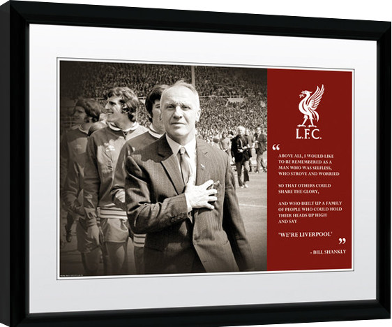 Inramad affisch Liverpool - Shankly Quote Print | Posters, tavlor ...