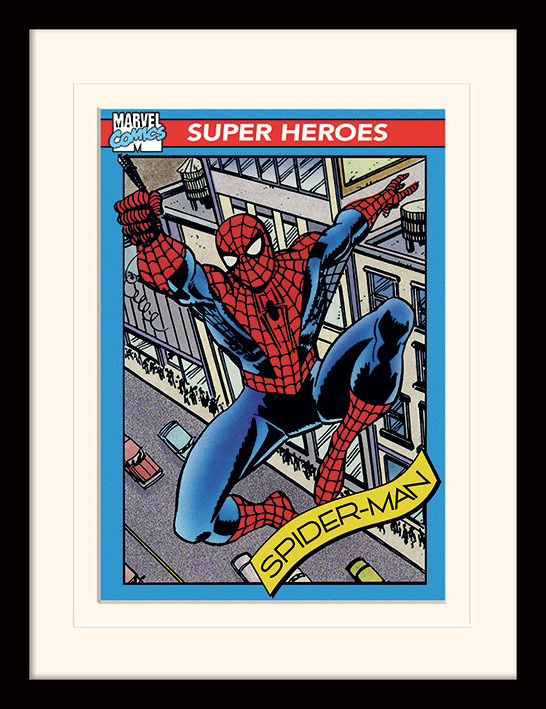 Marvel Comics - Spider-Man Trading Card Framed poster | Buy at UKposters