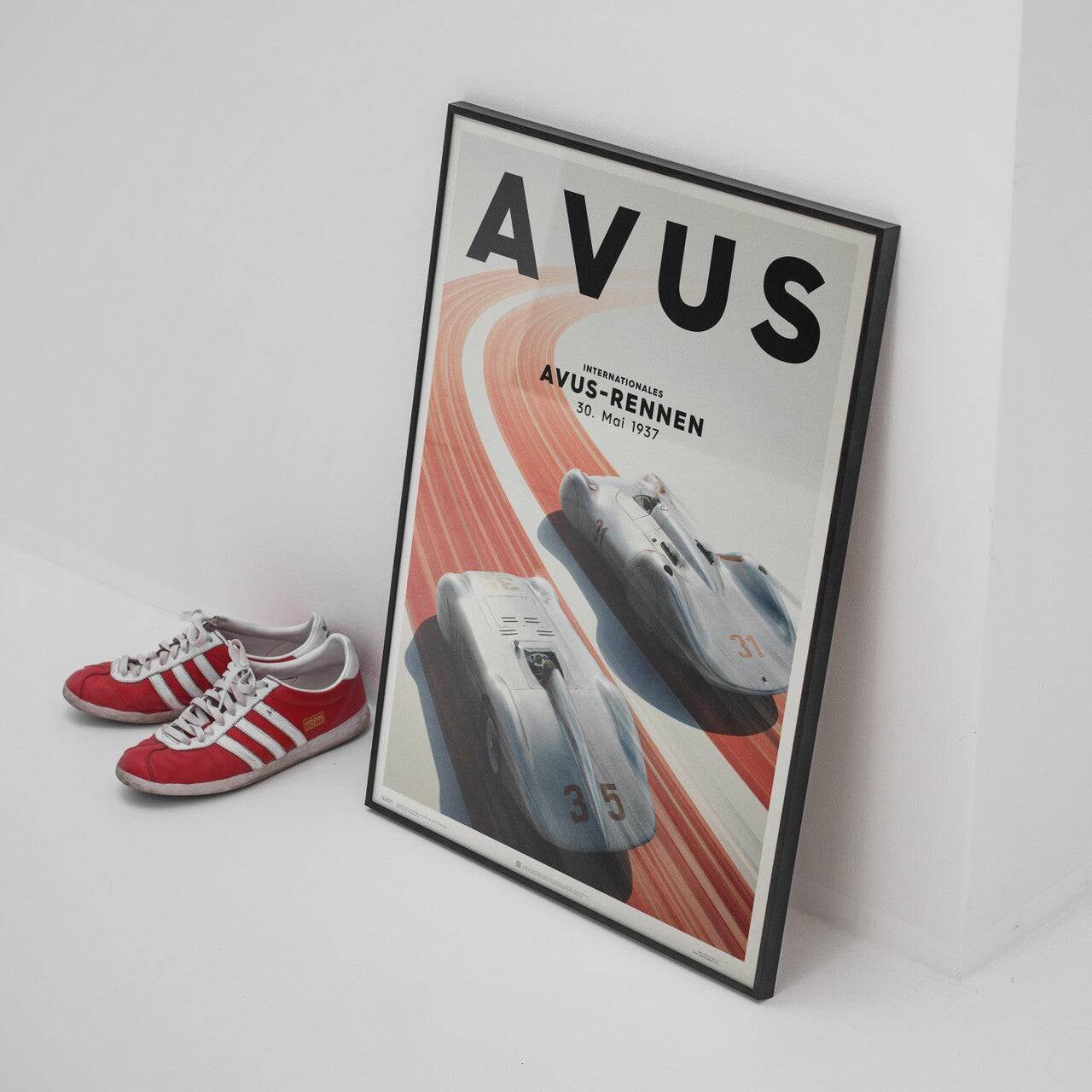 Art Print Mercedes Benz & Auto Union - Silver - Avus - 1937 - Poster ...