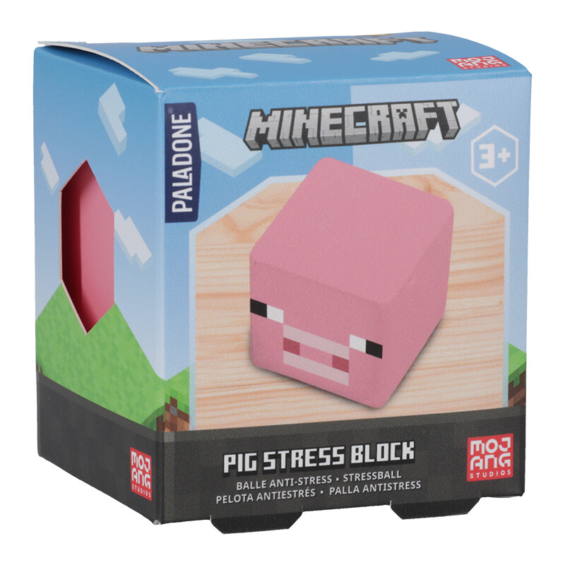 Balle anti-stress Minecraft - Pig | Idées de cadeaux originaux