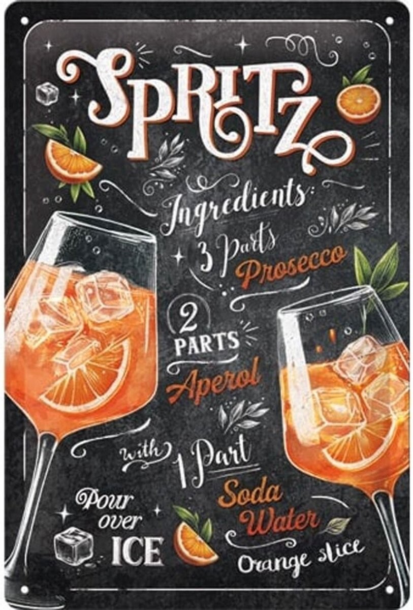 Aperol Spritz | Collectible retro metal signs for your wall