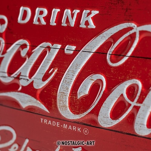 Coca-Cola - Red Logo | Collectible retro metal signs for your wall