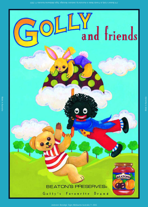 GOLLY AND FRIENDS | Collectible retro metal signs for your wall