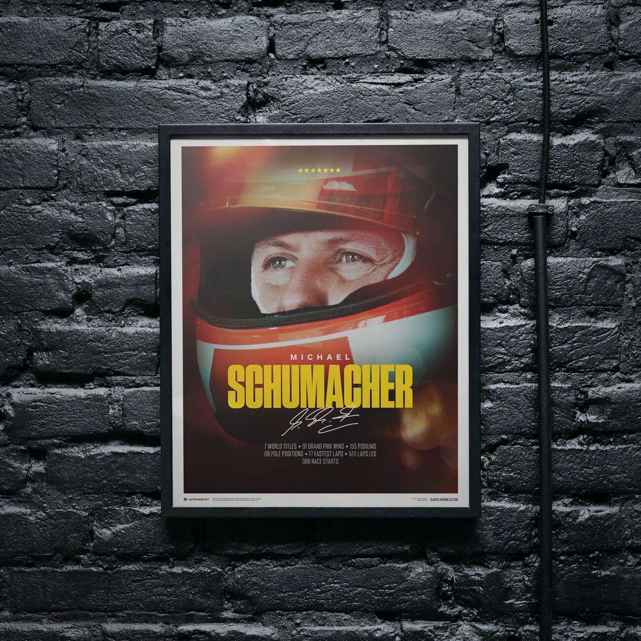 Art Print Michael Schumacher - Keep Fighting - 2023, Automobilist ...