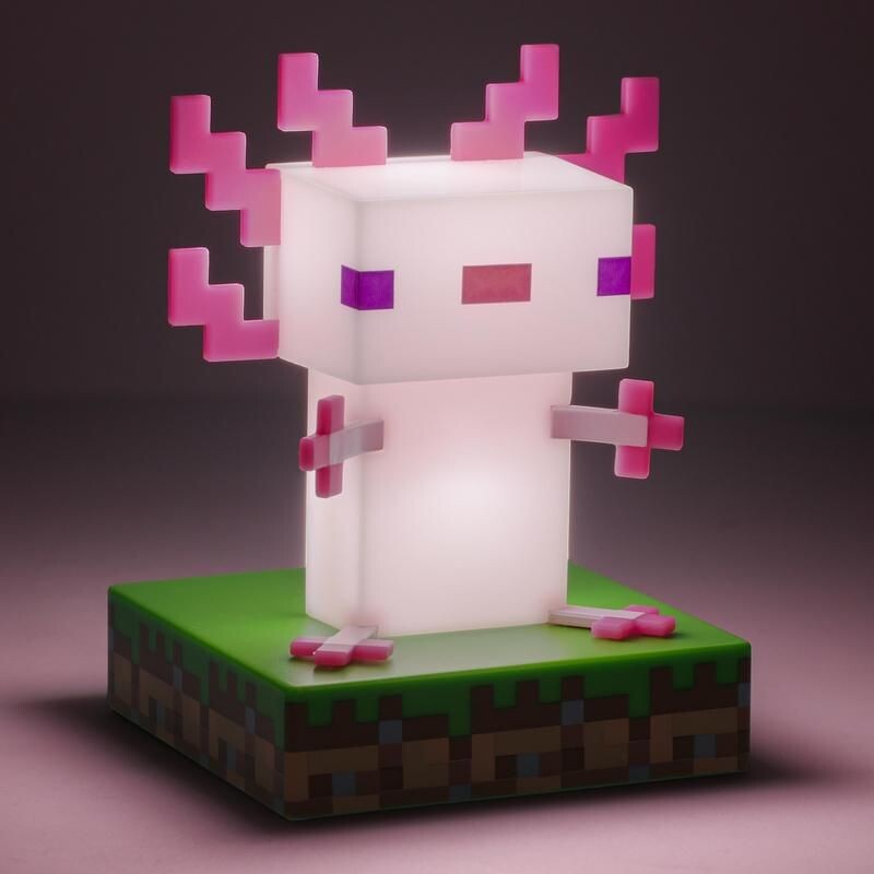 Glowing figurine Minecraft - Axolotl | Tips for original gifts
