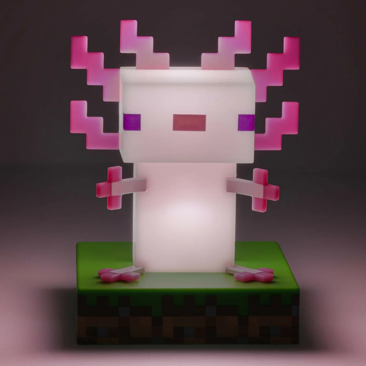 Glowing figurine Minecraft - Axolotl | Tips for original gifts