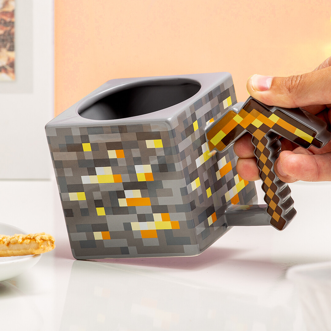 Minecraft Gold Pickaxe Koffie Mok Minecraft Gold Pickaxe | Tips Voor