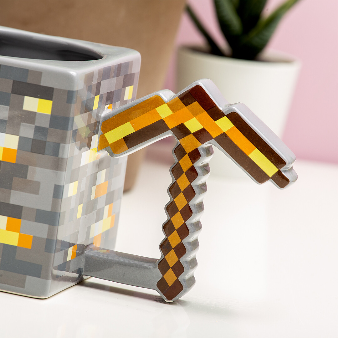 Minecraft Gold Pickaxe Koffie Mok Minecraft Gold Pickaxe | Tips Voor