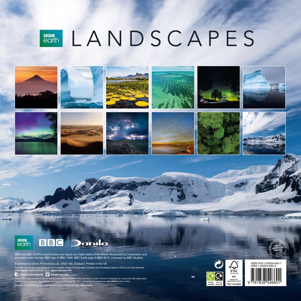 BBC Earth - Landscapes - Falinaptárak 2021 | Vedd meg az Europosters