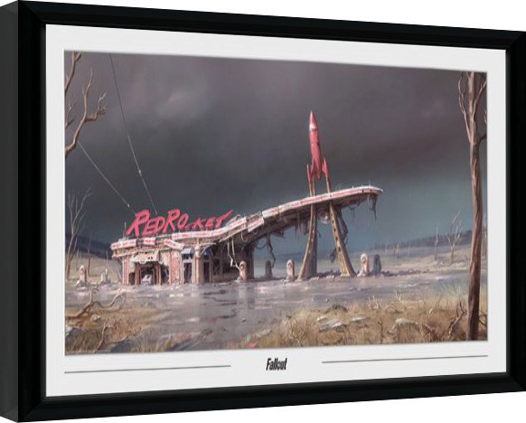 Fallout - Red Rocket rámovaný obraz na zeď | Posters.cz