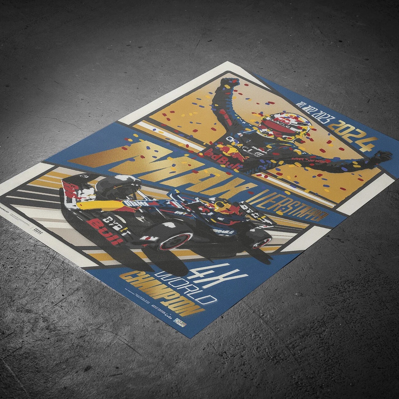 Art Print Oracle Red Bull Racing - ART - Max Verstappen - 2024 F1 ...