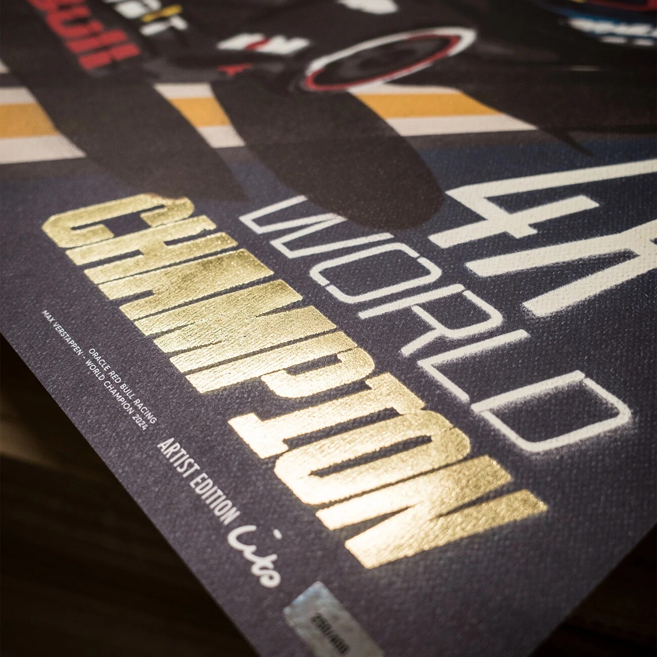 Art Print Oracle Red Bull Racing - ART - Max Verstappen - 2024 F1 ...