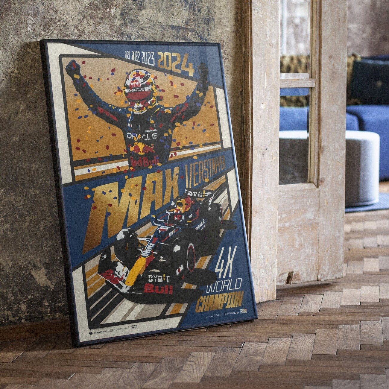 Art Print Oracle Red Bull Racing - ART - Max Verstappen - 2024 F1 ...