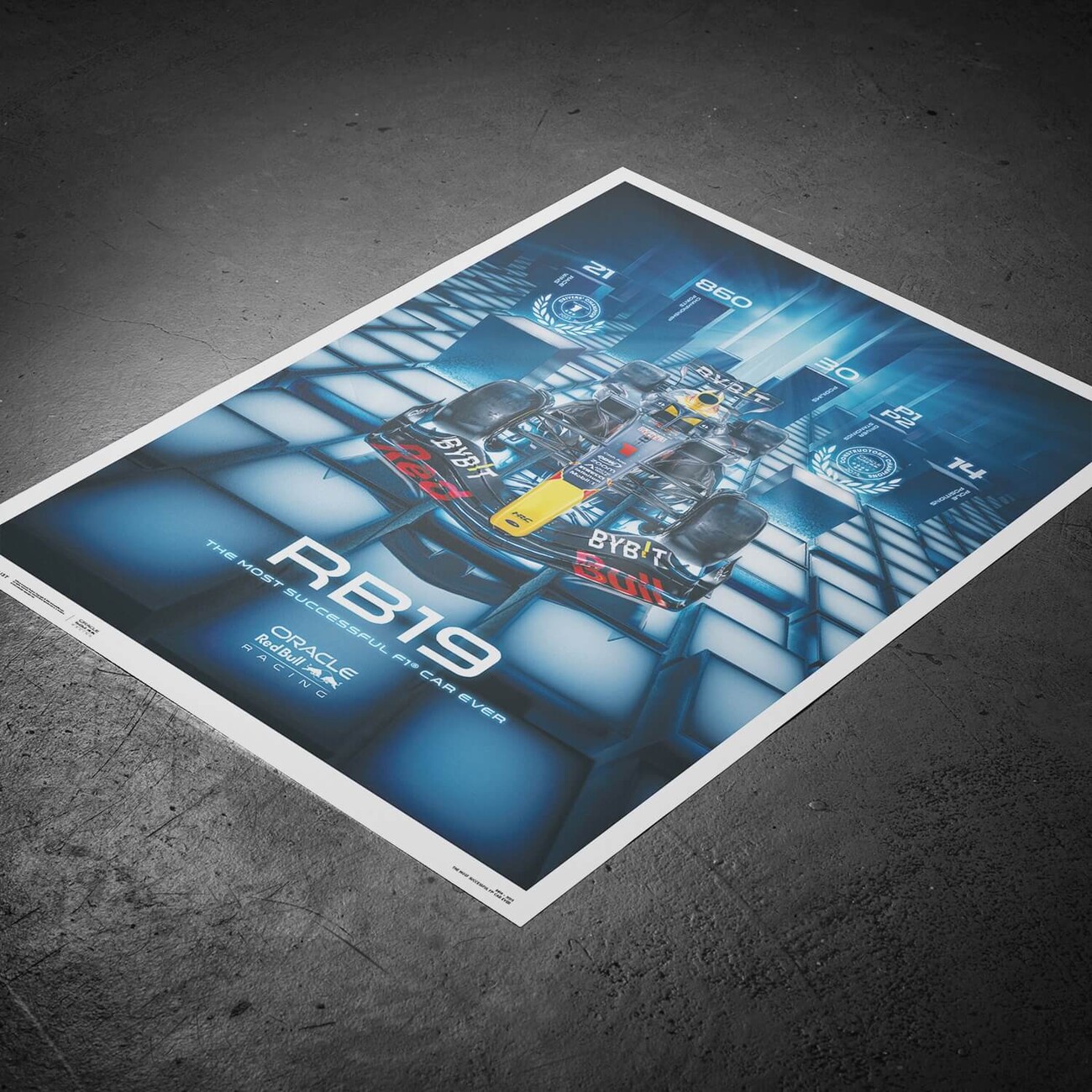 Art Print Oracle Red Bull Racing RB19 - 2023 The Most Successful F1 ...