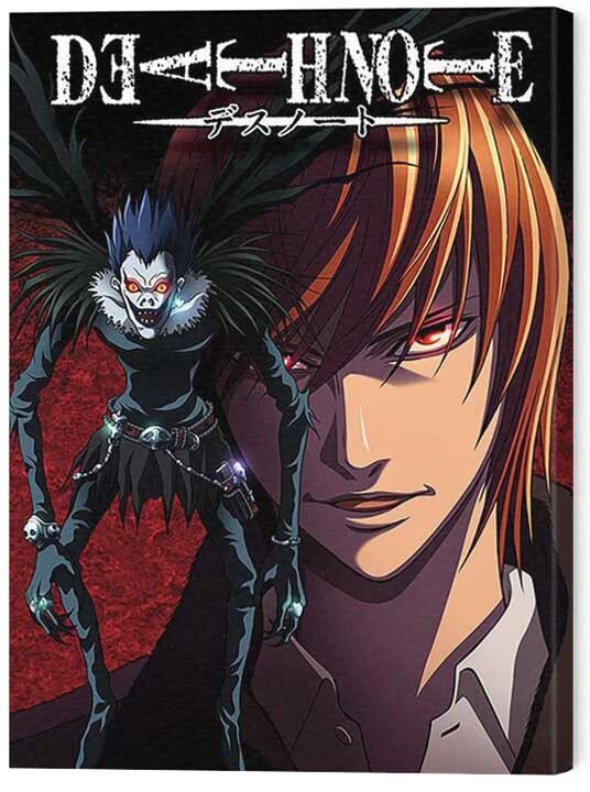 Cuadros en lienzo Death Note - Light and Ryuk | Decoraciones de la pared | Posters.es