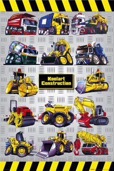 Plakát, Poszter Koolart - contruction | Faliposzterek | 3+1 INGYEN ...