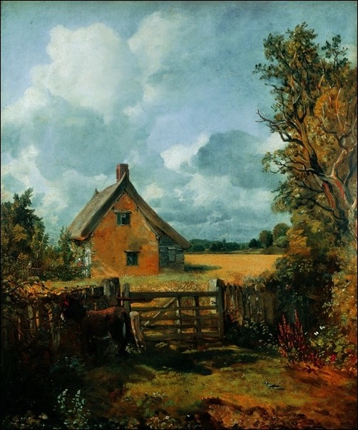 Reprodukcje, Obraz John Constable - Cottage a Cornfield | Plakaty ...