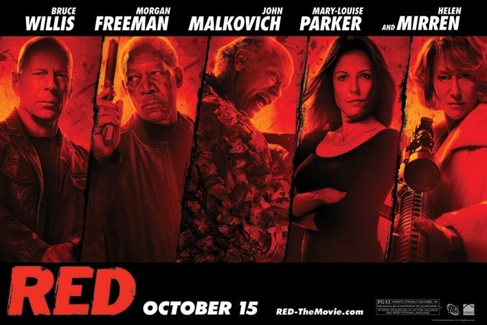 Plakát RED - cast | Obraz na zeď | 3+1 zdarma | Posters.cz