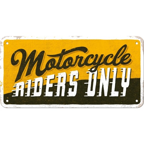Plaque Motorcycle - Riders Only | Plaques métal vintage décoratives ...