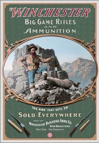 Plaque WINCHESTER - Hunter | Plaques métal vintage décoratives ...