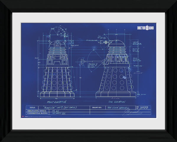 Doctor Who - Dalek Blueprint Framed poster | Buy at Europosters