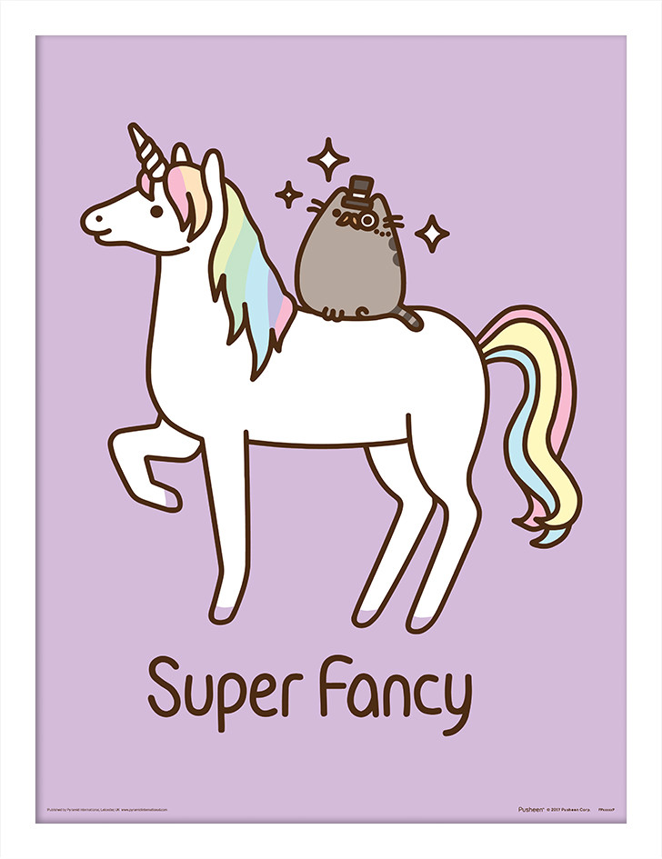 Pusheen - Super Fancy Framed poster | Buy at UKposters