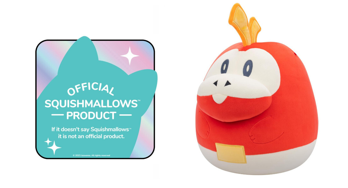Plüschfigur Squishmallows Pokemon - Fuecoco | Originelle Geschenkideen