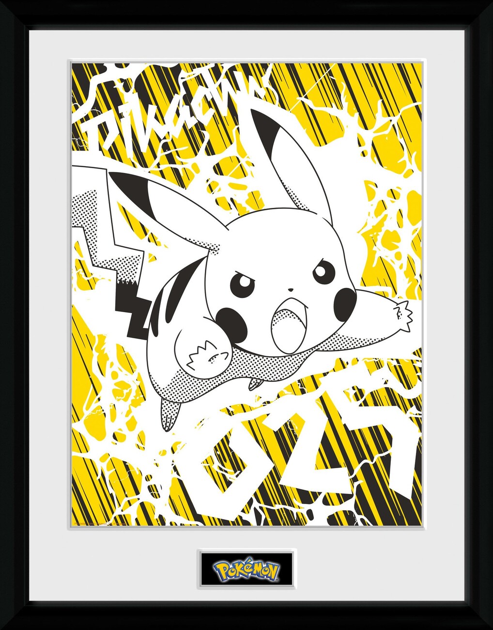 Lámina enmarcada Pokemon - Pikachu Bolt 25| Pósters, cuadros | Posters.es