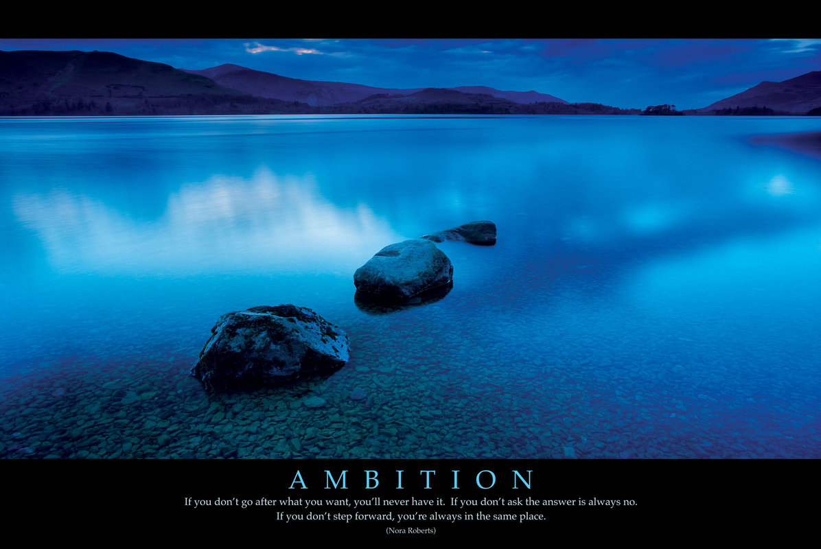 Plakat Ambition - new poster | Poster an der Wand | 3+1 GRATIS ...